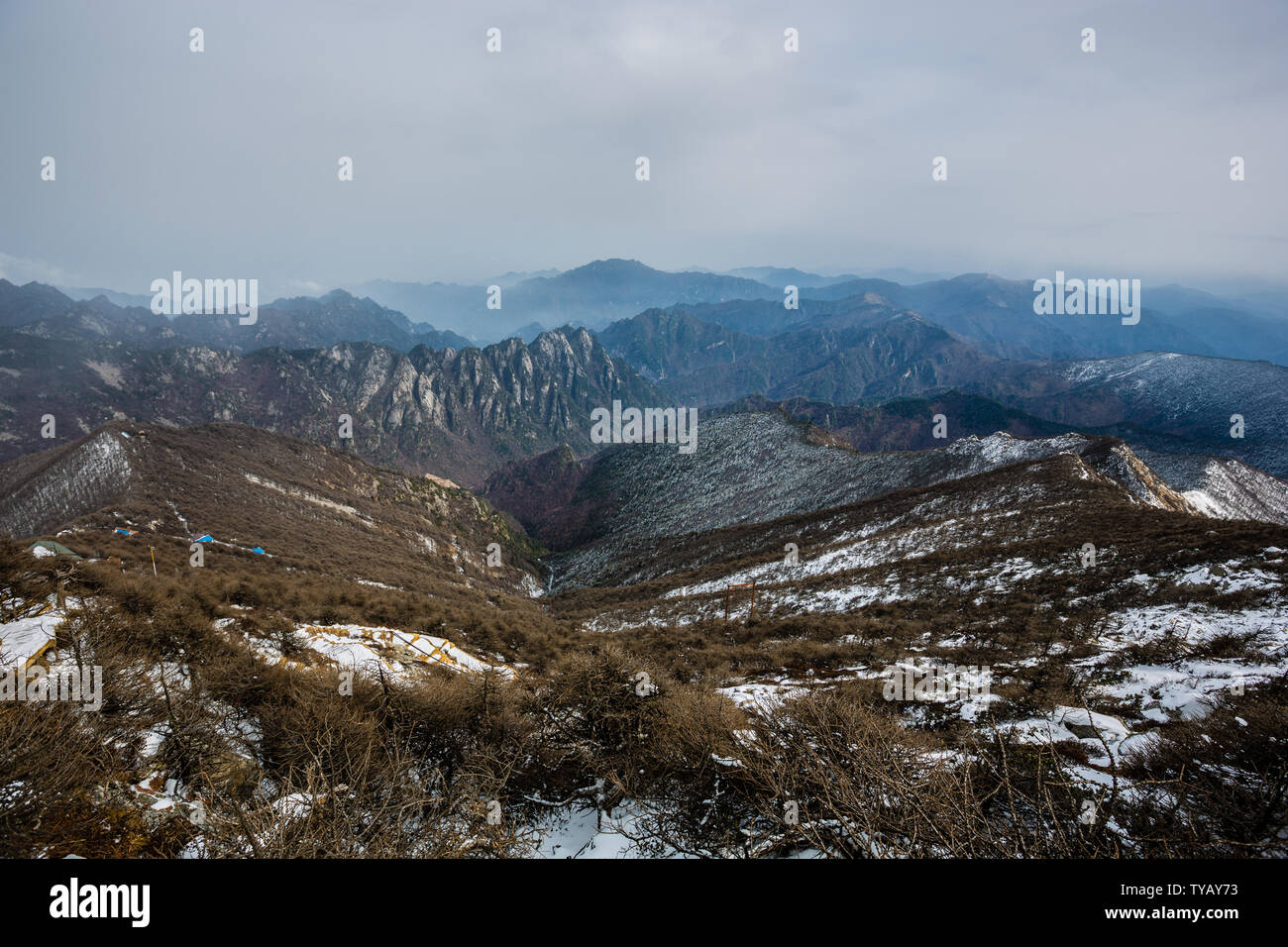 Shaanxi Qinling Main Peak Taibai Mountain North-South Boundary Ridge ...