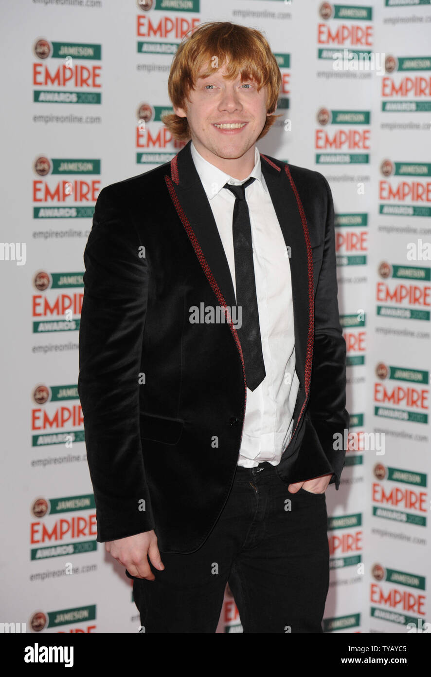 British actor Rupert Grint attends "The Empire Awards" at Grosvenor ...