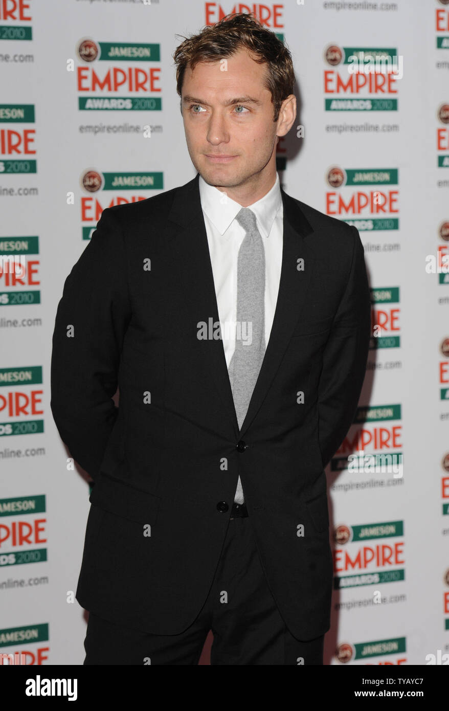 British actor Jude Law attends "The Empire Awards" at Grosvenor Hotel ...