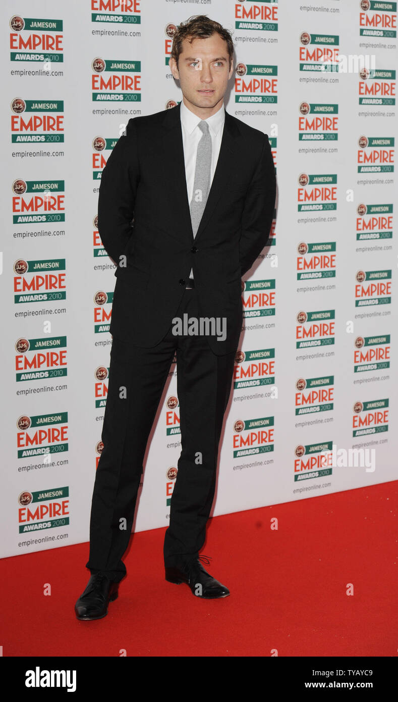 British actor Jude Law attends "The Empire Awards" at Grosvenor Hotel ...
