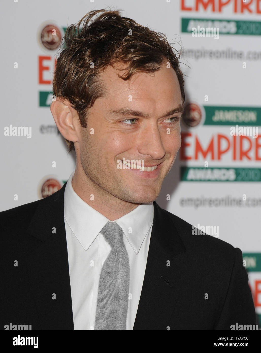 British actor Jude Law attends "The Empire Awards" at Grosvenor Hotel ...