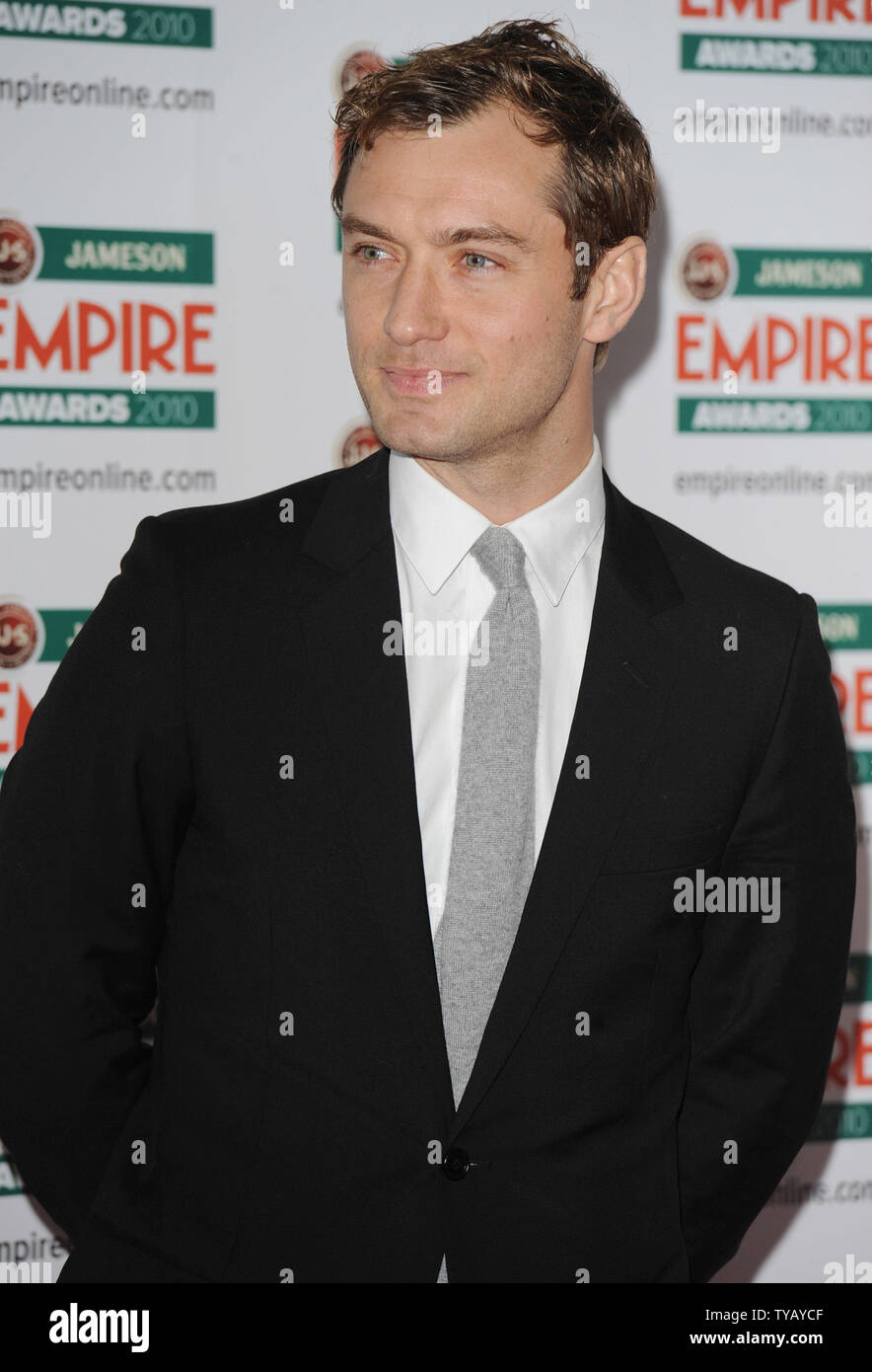 British actor Jude Law attends "The Empire Awards" at Grosvenor Hotel ...