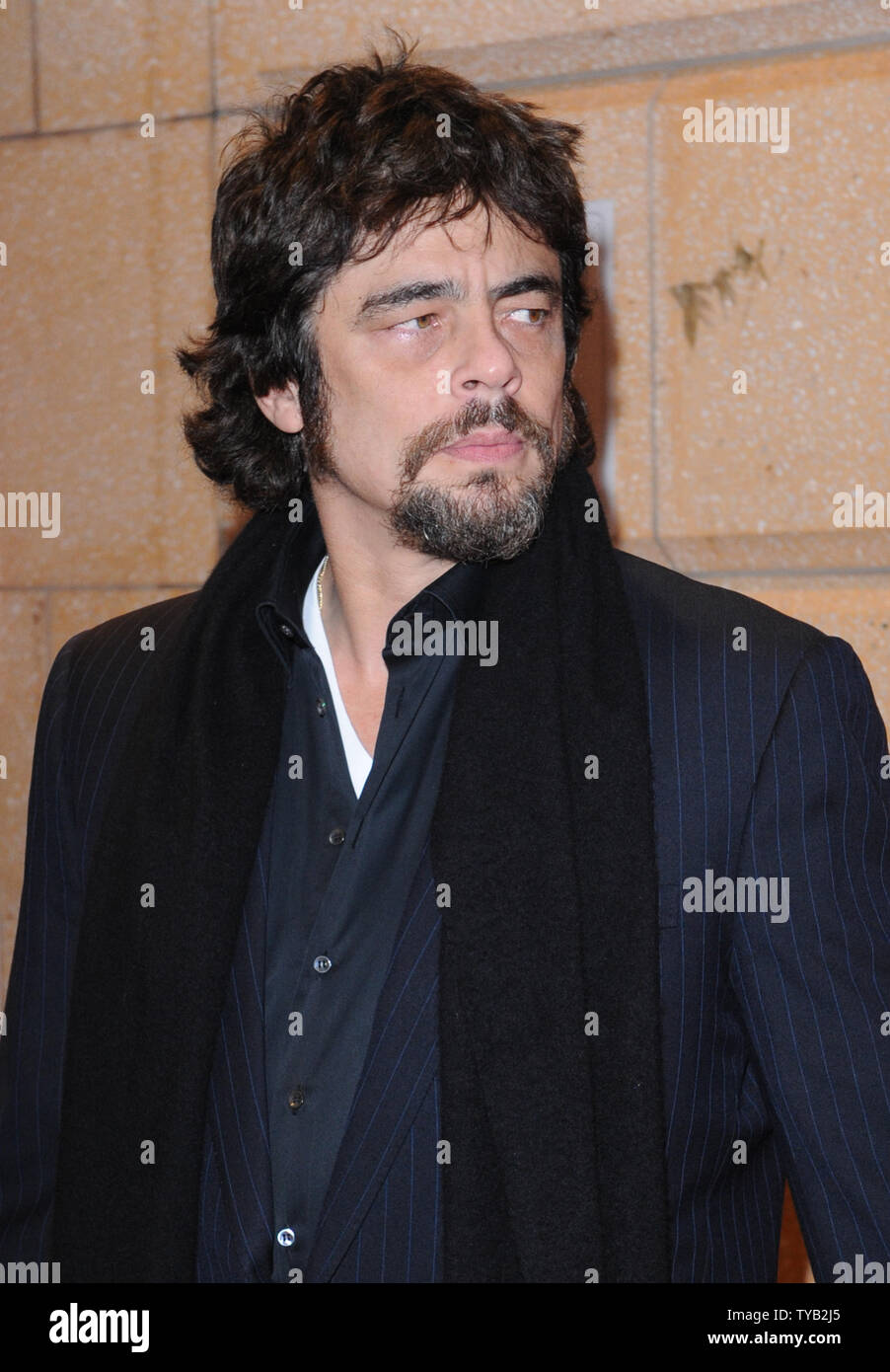 American actor Benicio Del Toro attends the premiere of "Miral" at Vue ...