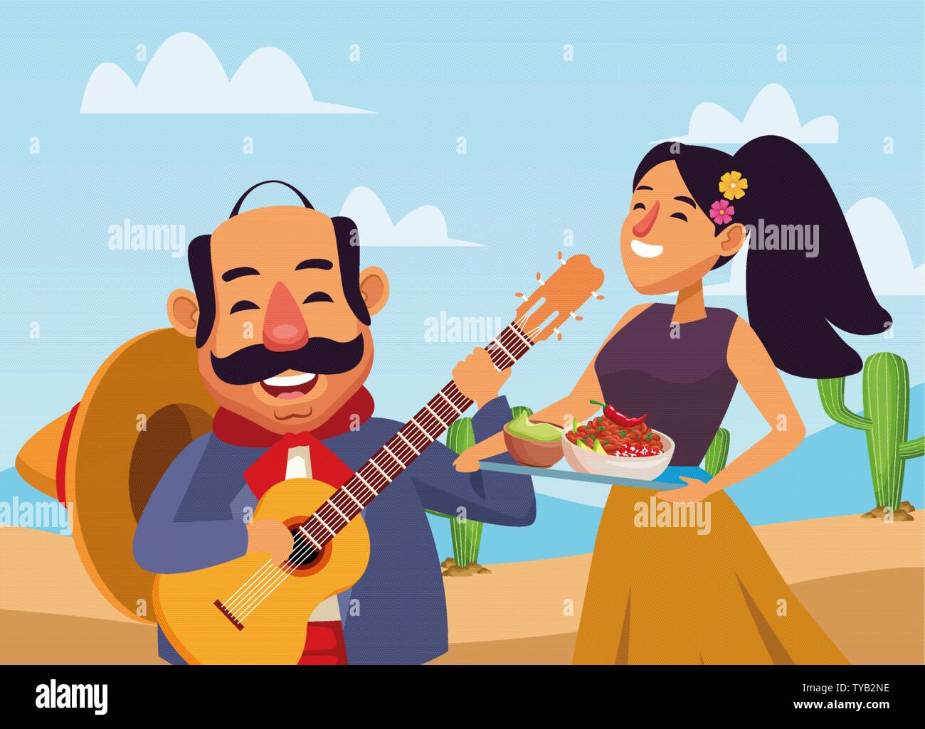 mexican traditional culture icon cartoon Stock Vector Image & Art - Alamy