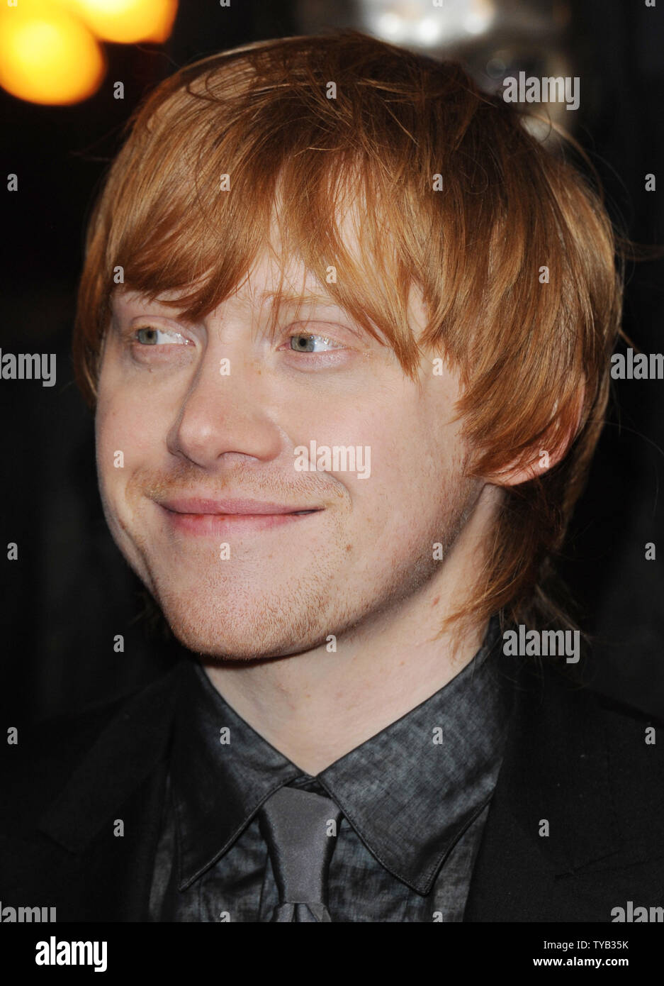 British actor Rupert Grint attends the World premiere of "Harry Potter ...