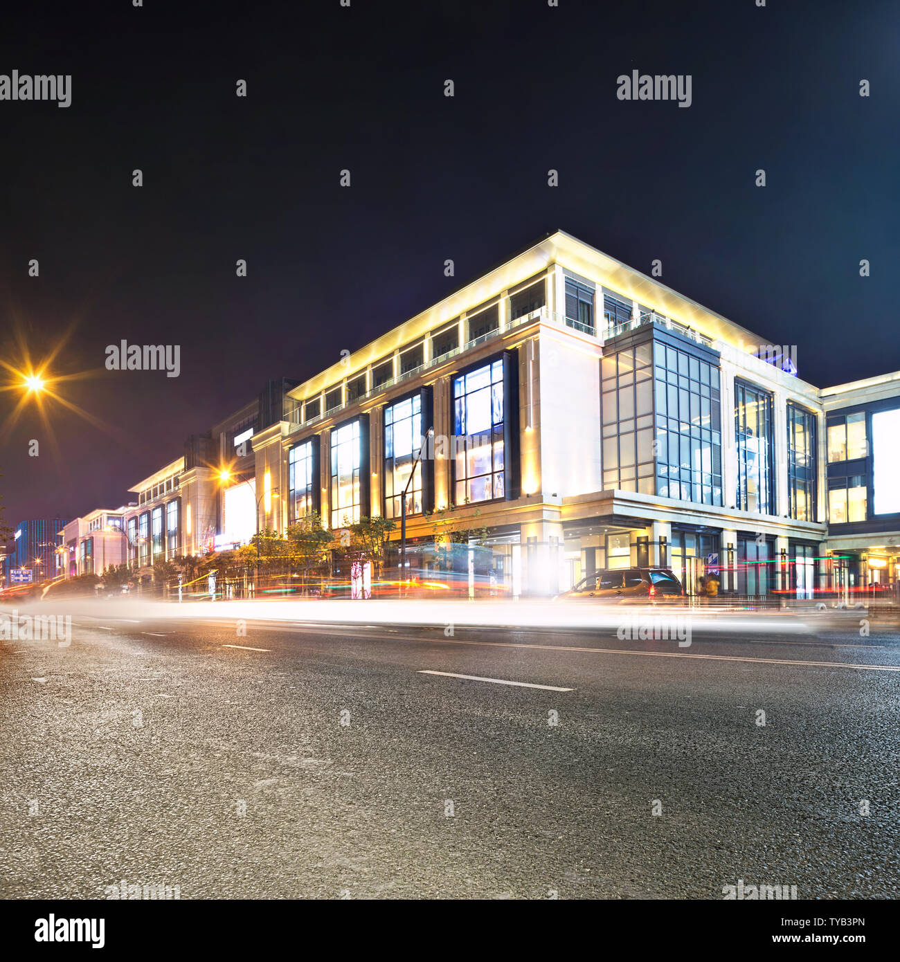 The modern city night background Stock Photo - Alamy