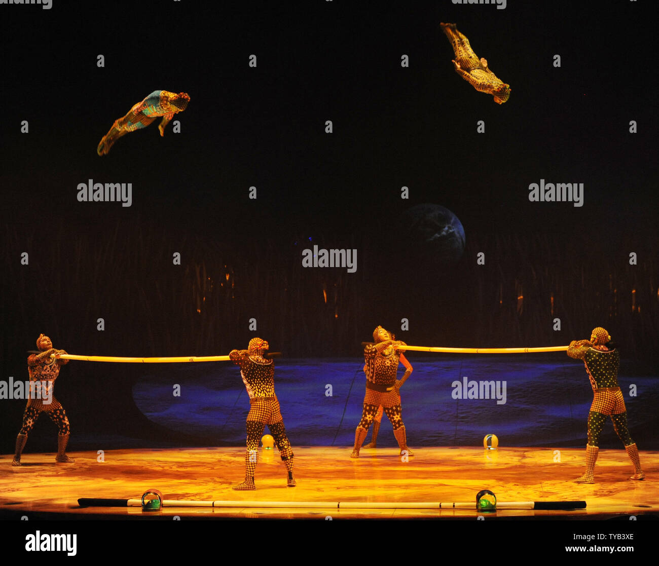 Canadian circus troupe "Cirque Du Soleil" perfom at Royal Albert Hall ...