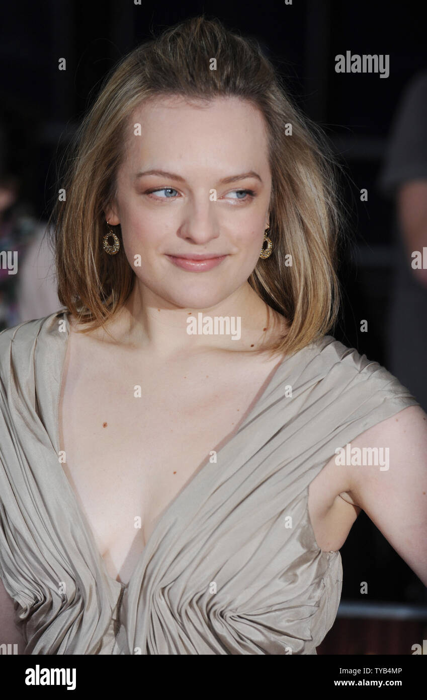American actress elisabeth moss attends hi-res stock photography and ...