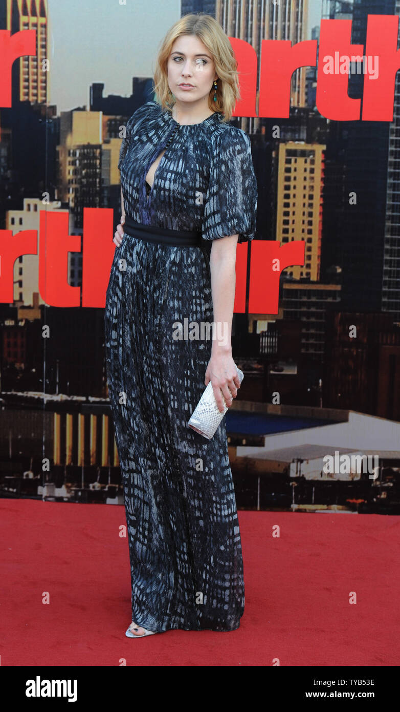 American actress Greta Gerwig attends the premiere of "Arthur" at ...