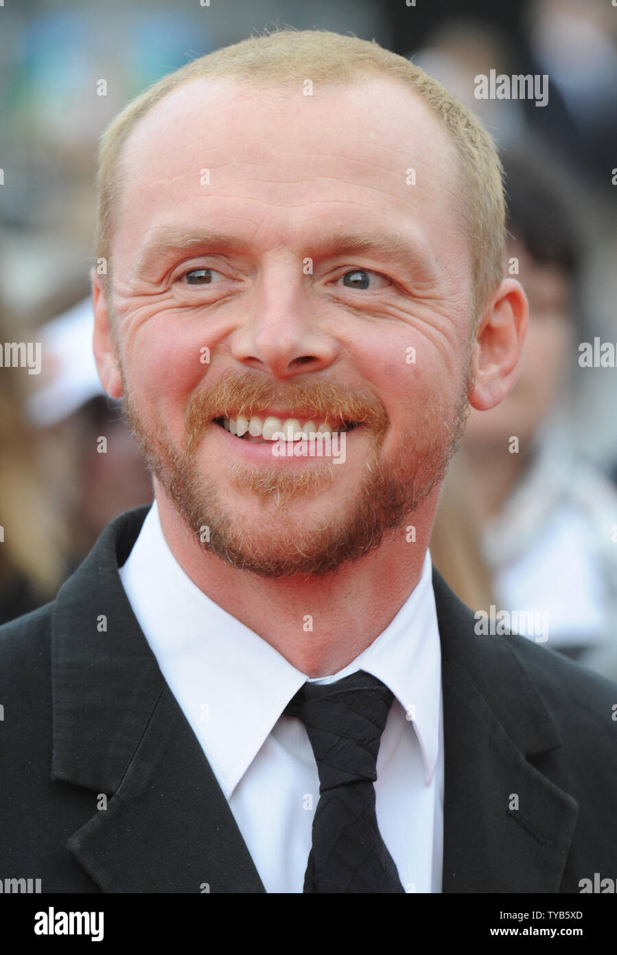 British actor Simon Pegg attends the "National Movie Awards" at Wembley ...