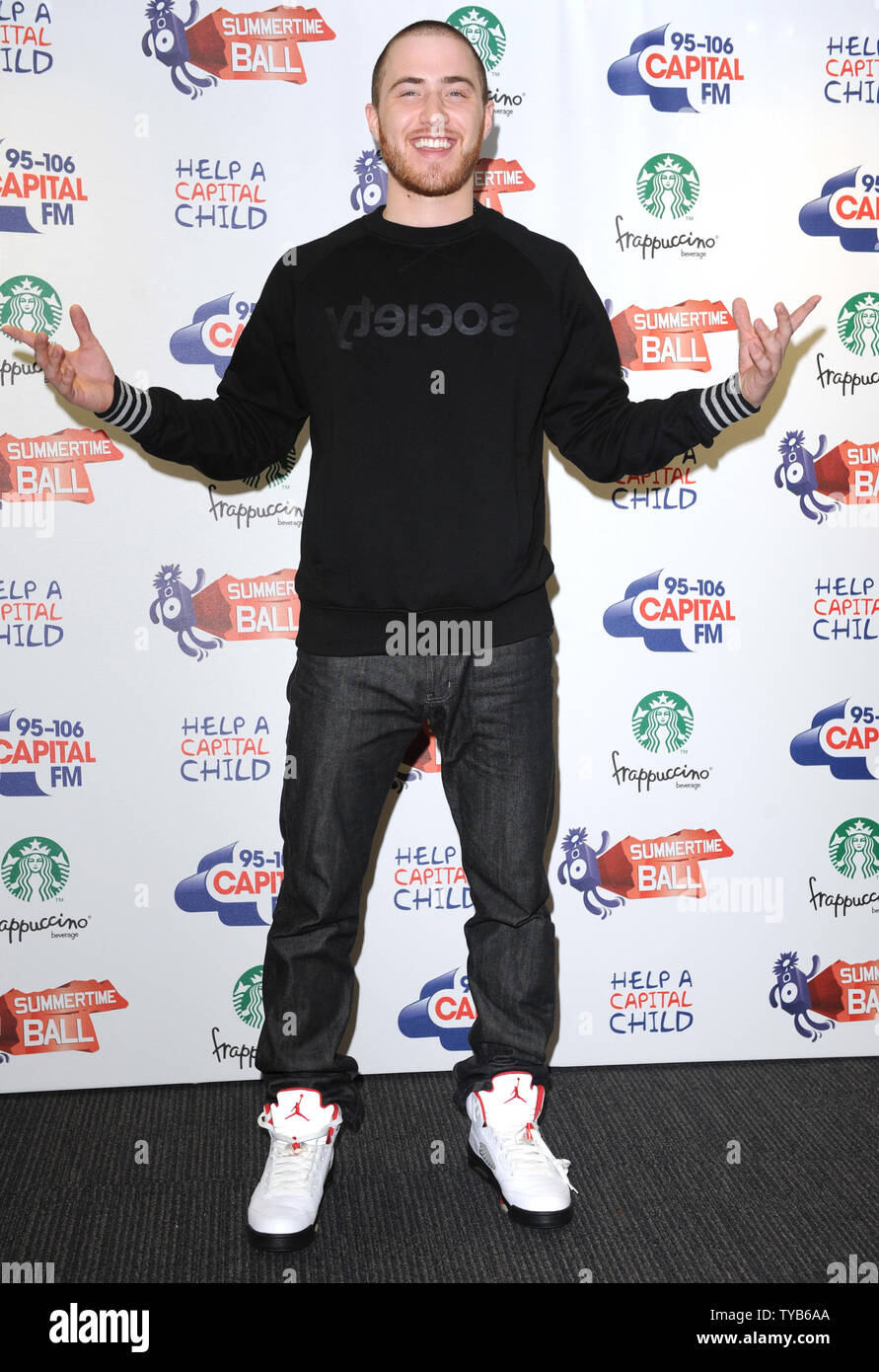 American singer Mike Posner attends the "Capital FM Summertime Ball" at ...