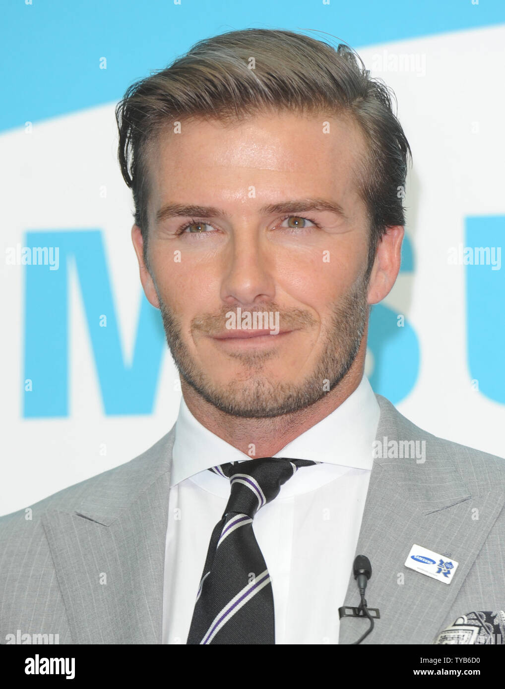 British footballer/ model David Beckham attends Samsung's "Everyone's ...