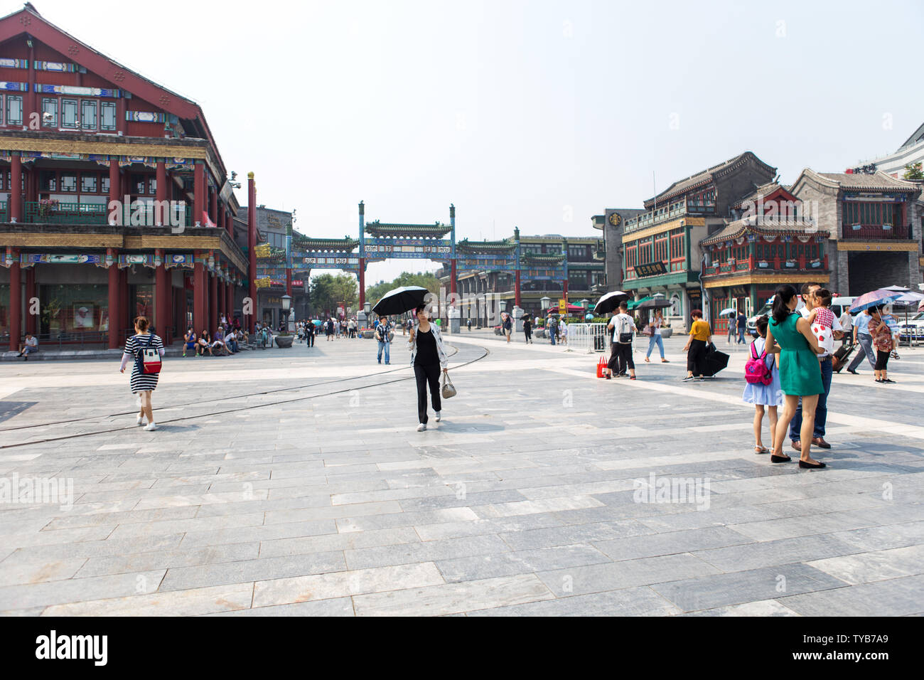 The characteristics of pedestrian street hi-res stock photography and ...