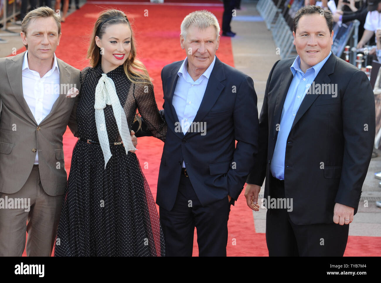 British actor Daniel Craig, American actress Olivia Wilde, actor ...
