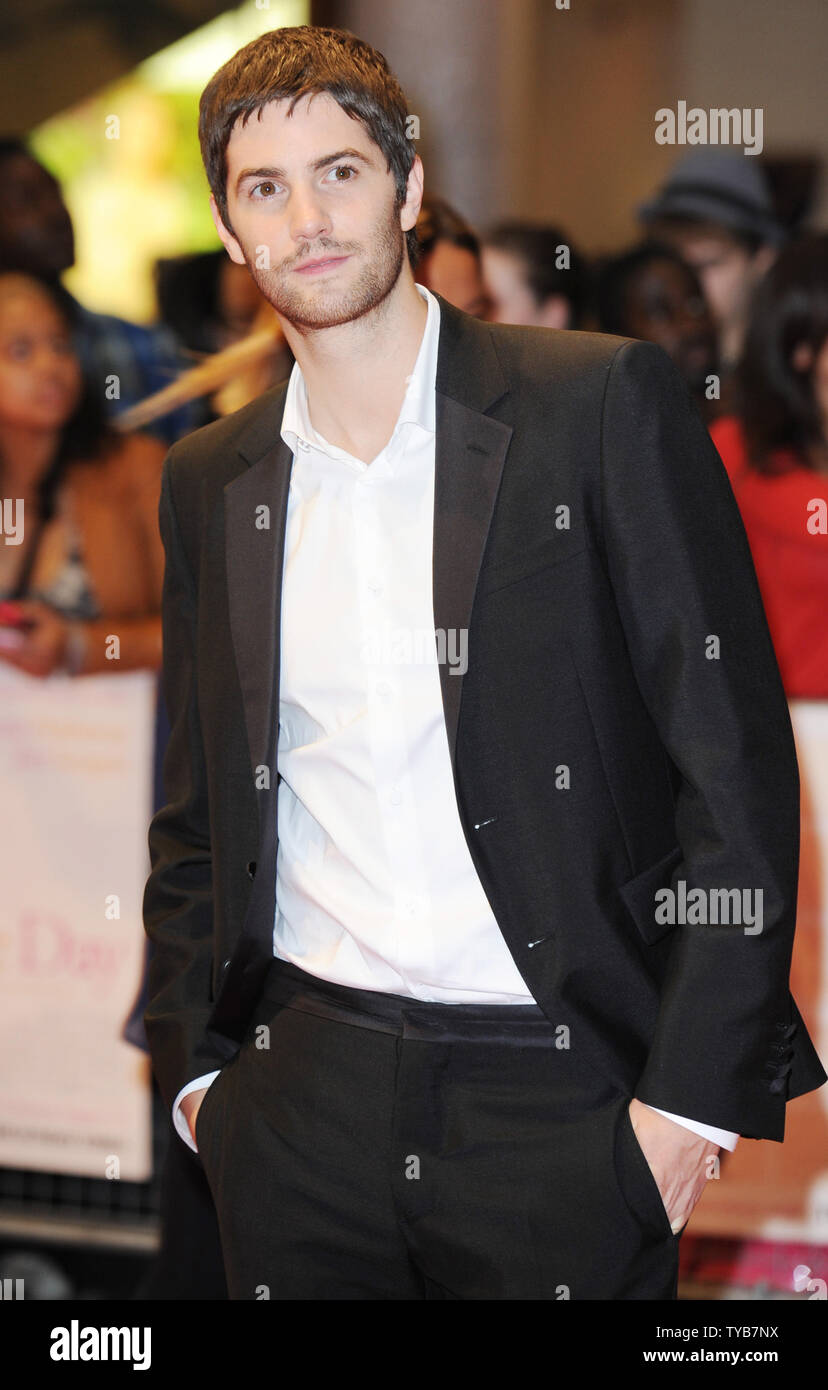 British actor Jim Sturgess attends the premiere of "One Day" at ...