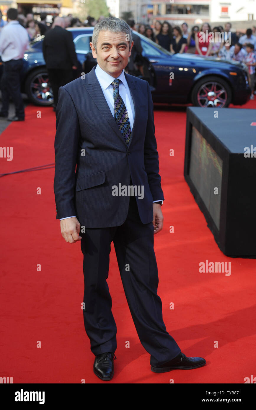British actor Rowan Atkinson attends the premiere of "Johnny English ...