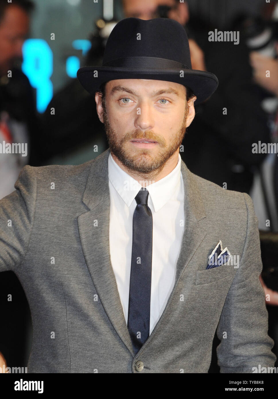 British actor Jude Law attends the premiere of "360" at BFI London Film ...