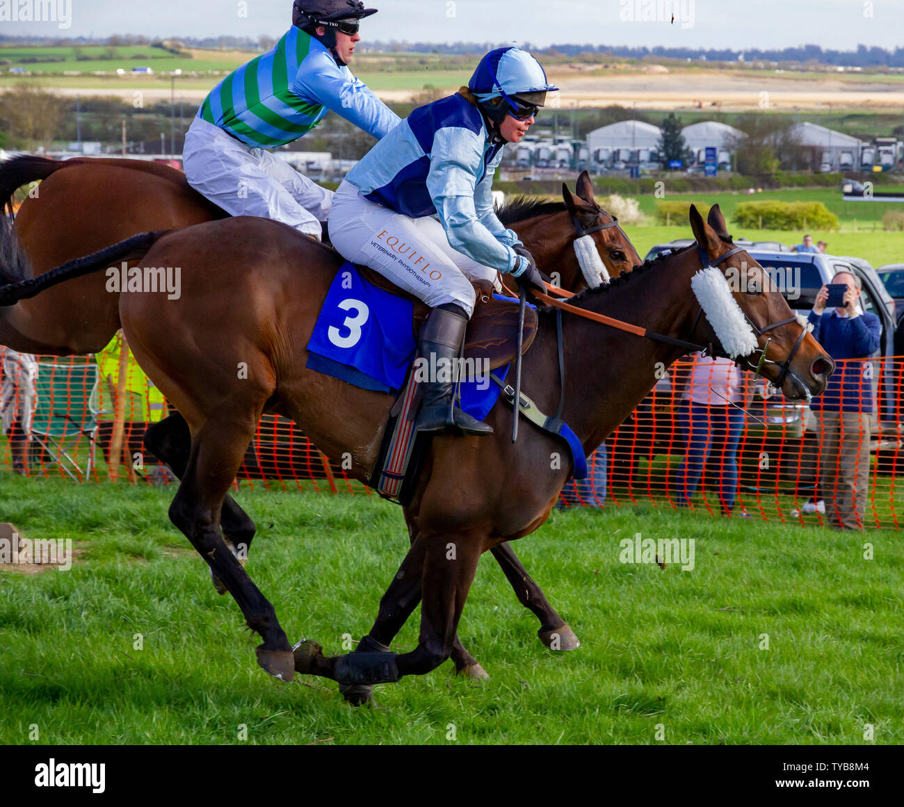 Point to Point Horse Racing Stock Photo - Alamy