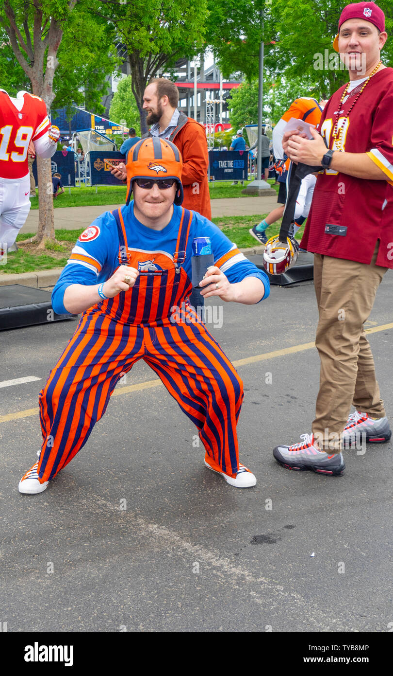 Cincinnati Bengals football fan in cosplay costume at NFL Draft 2019 ...