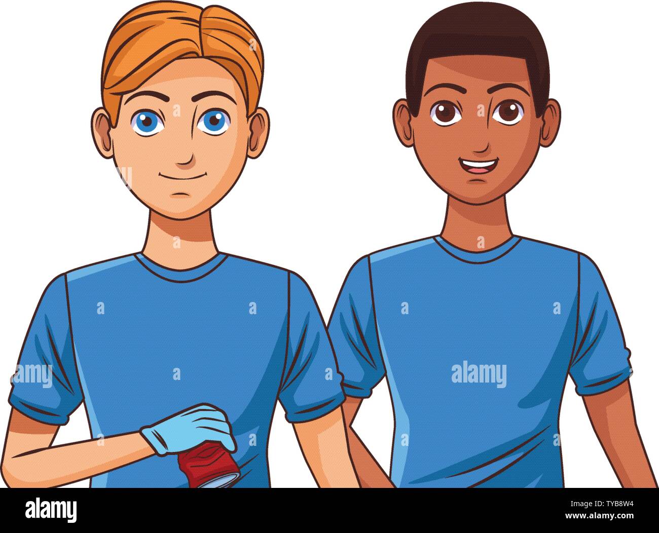 cleaning service person avatar cartoon character Stock Vector Image ...