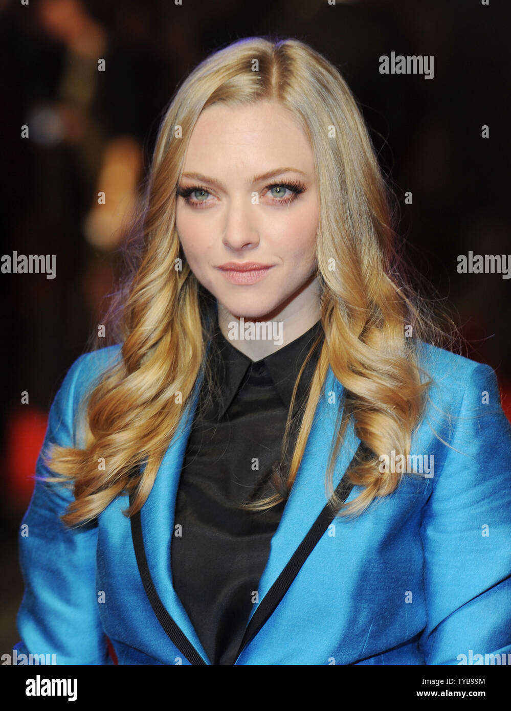 British actress Amanda Seyfried attends the premiere of "In Time" at ...