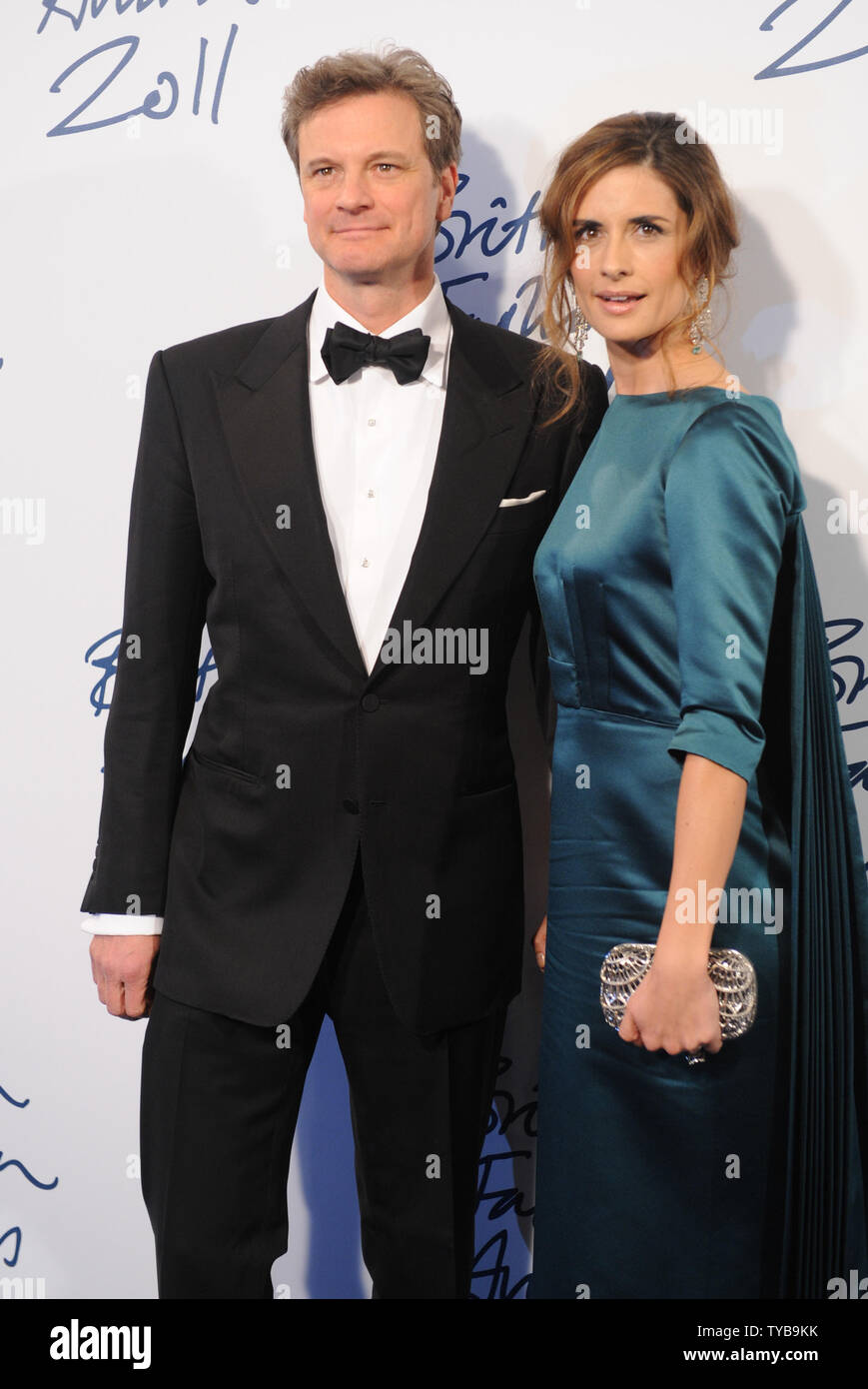 British actor Colin Firth and wife Livia Firth attend the "British ...