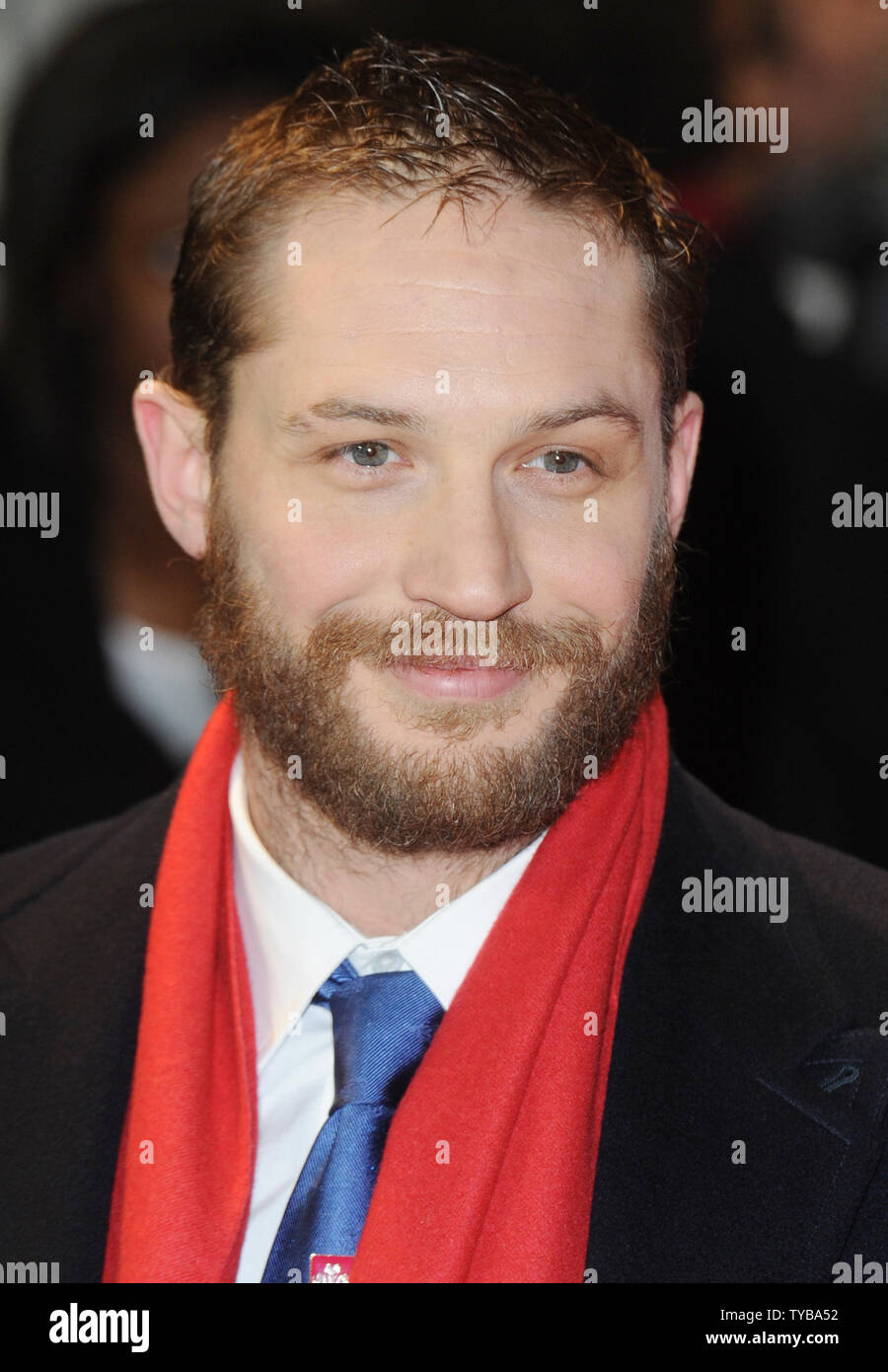 British actor Tom Hardy attends the premiere of "This Means War" at ...