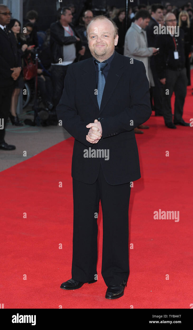 English actor Toby Jones attends the European premiere of "The Hunger ...