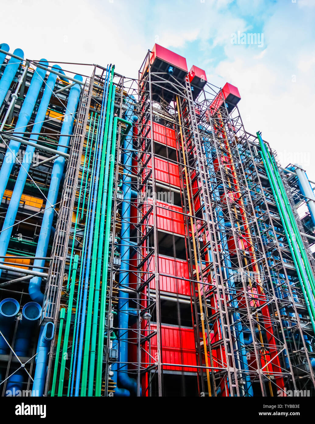 Georges pompidou national art and culture center hi-res stock ...