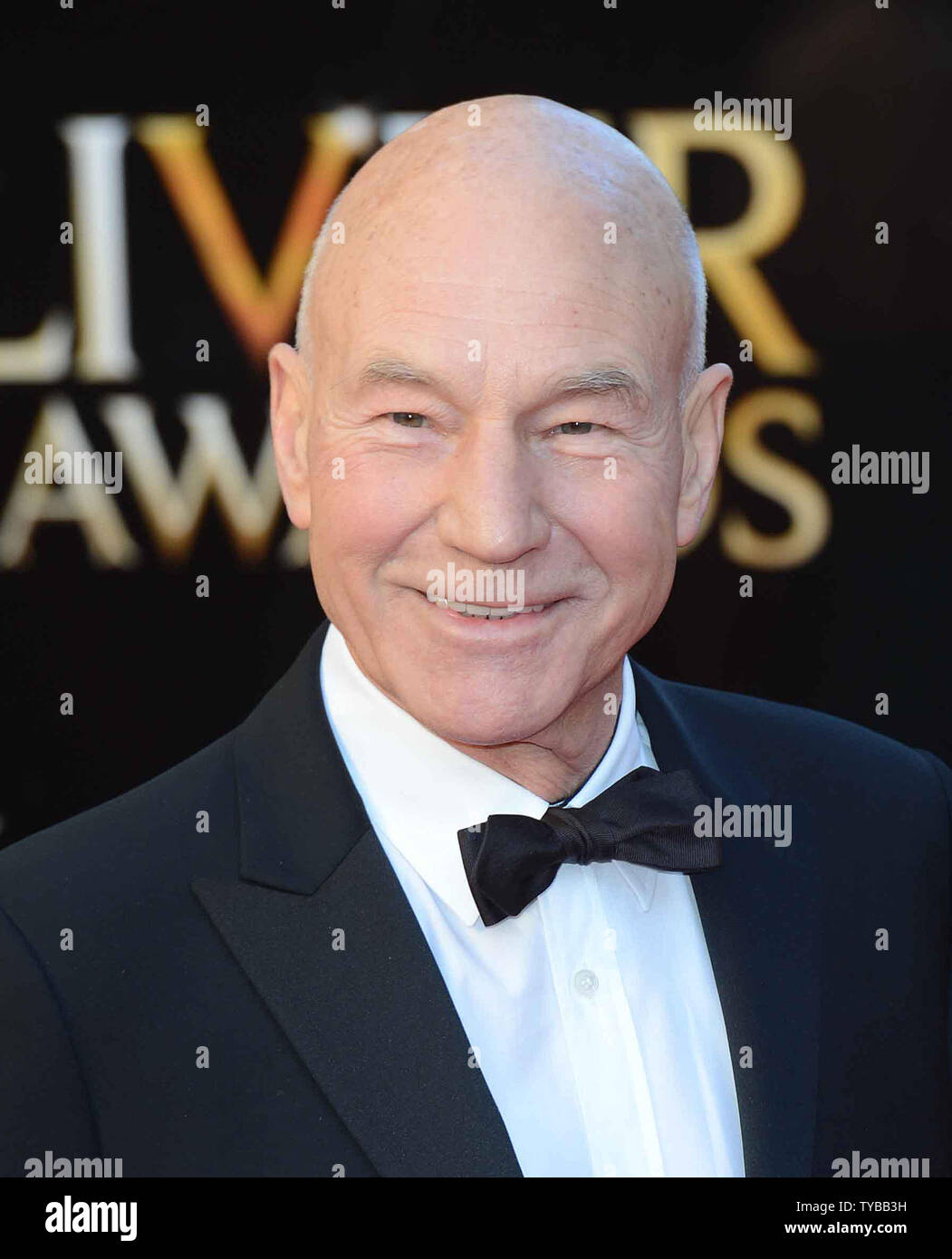 English actor Patrick Stewart attends "The Olivier Awards 2012" at The ...