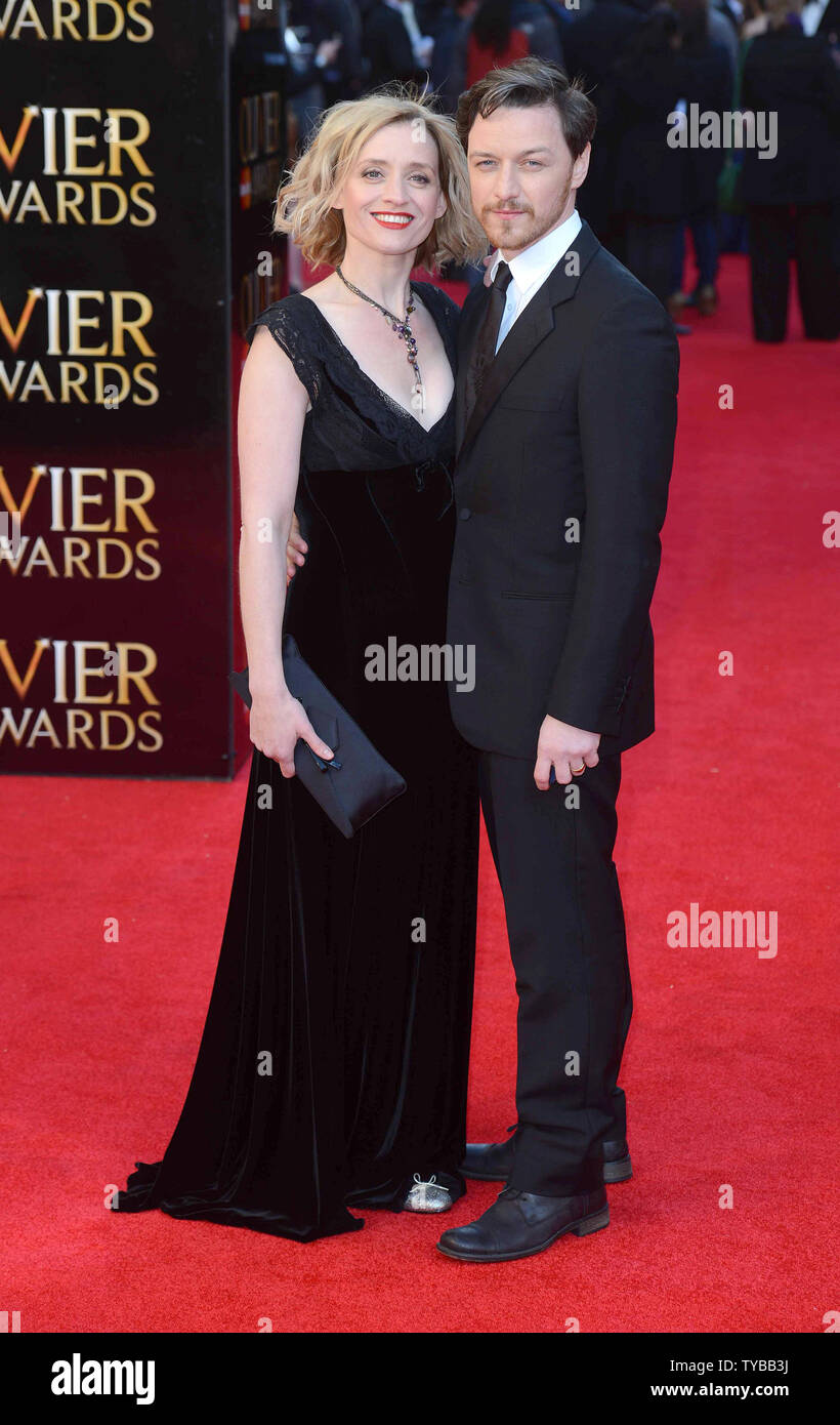 English actress Anne-Marie Duff and Scottish actor James McAvoy attends ...