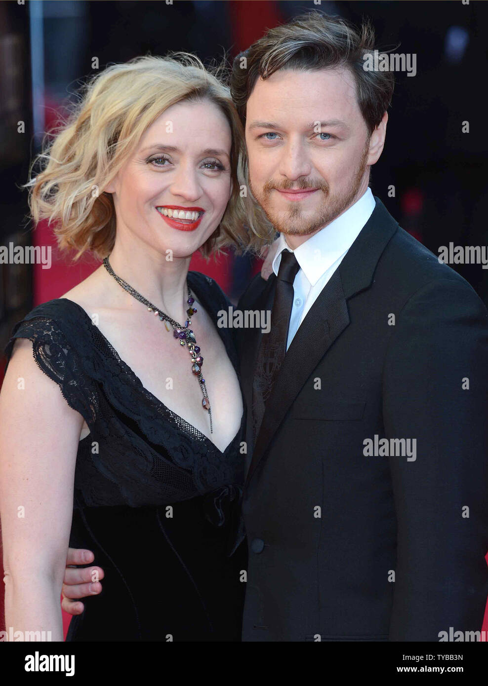 English actress Anne-Marie Duff and Scottish actor James McAvoy attend ...
