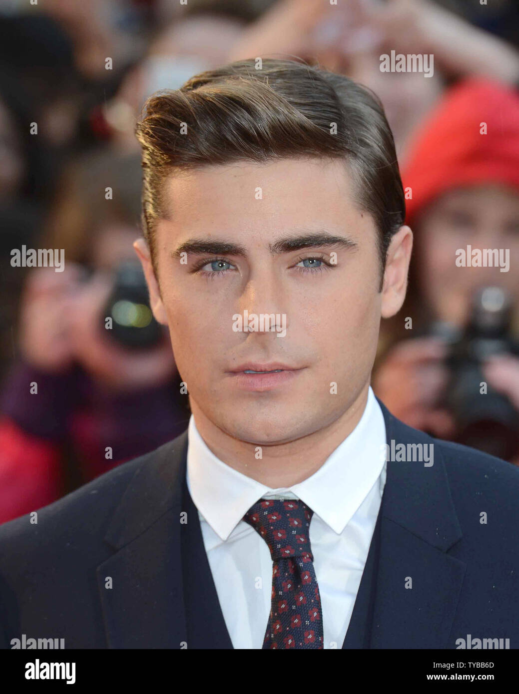 American actor Zac Efron attends The European Premiere of "The Lucky ...