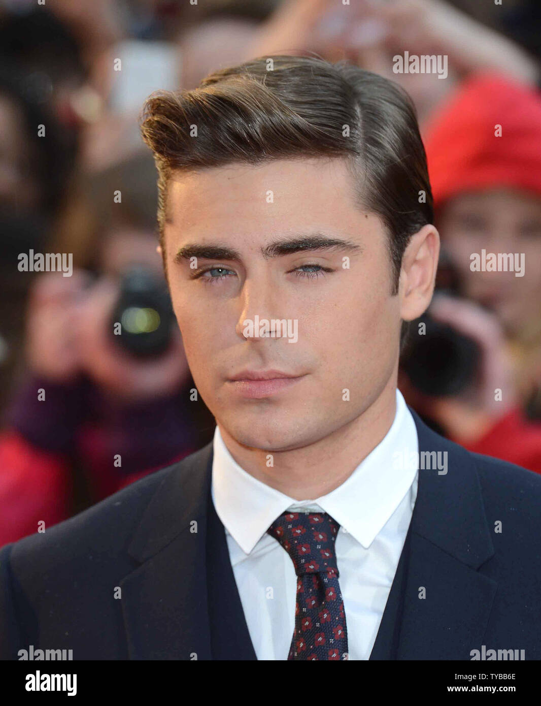 American actor Zac Efron attends The European Premiere of "The Lucky ...