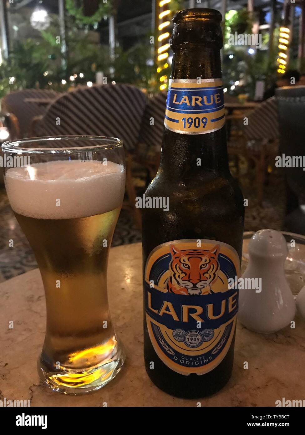Larue Beer in the Restaurant Bar The Refinery in Saigon - Ho Chi Minh ...