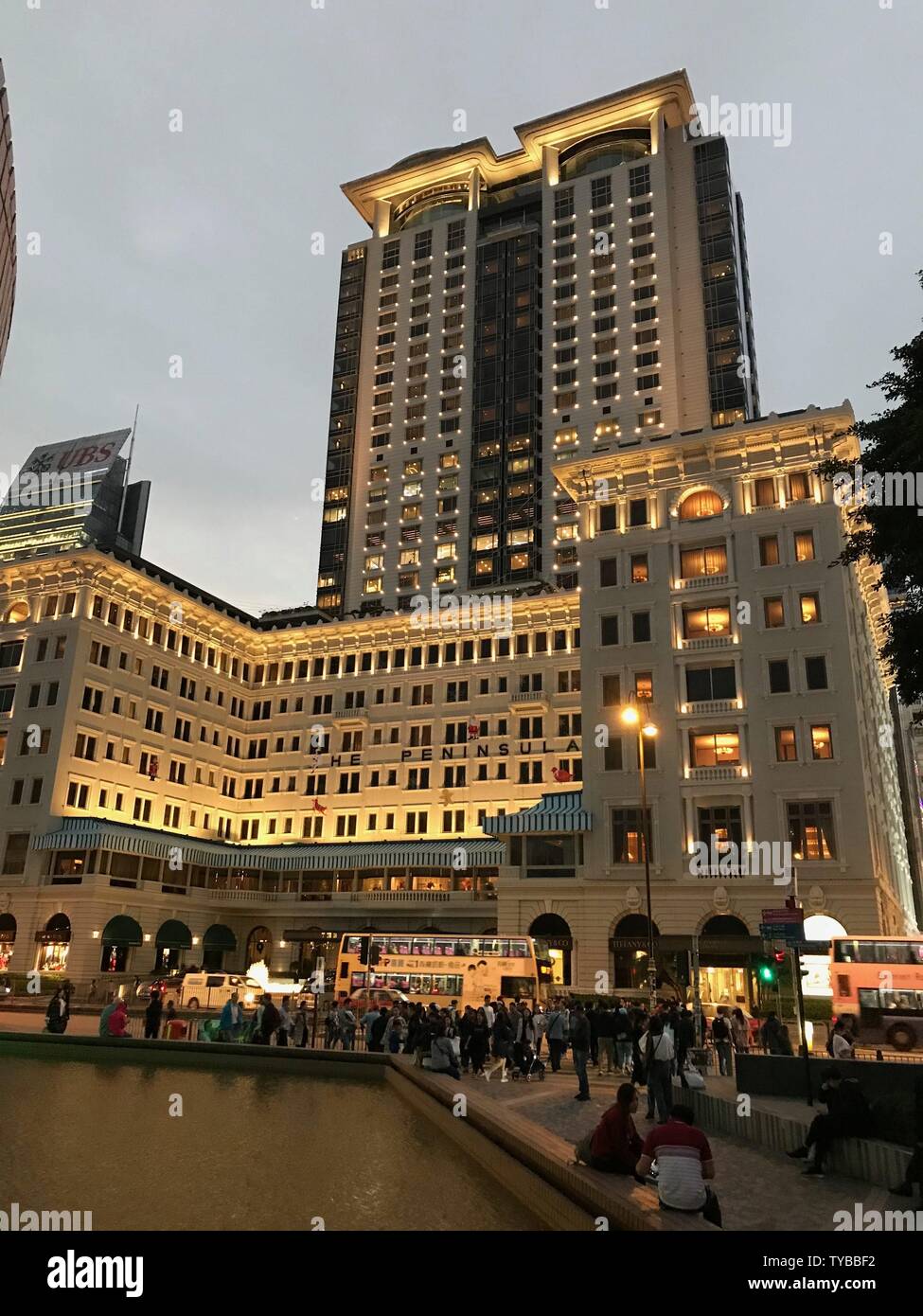 The famous luxury Peninsula Hotel from 1928 in Kowloon - Hong Kong ...