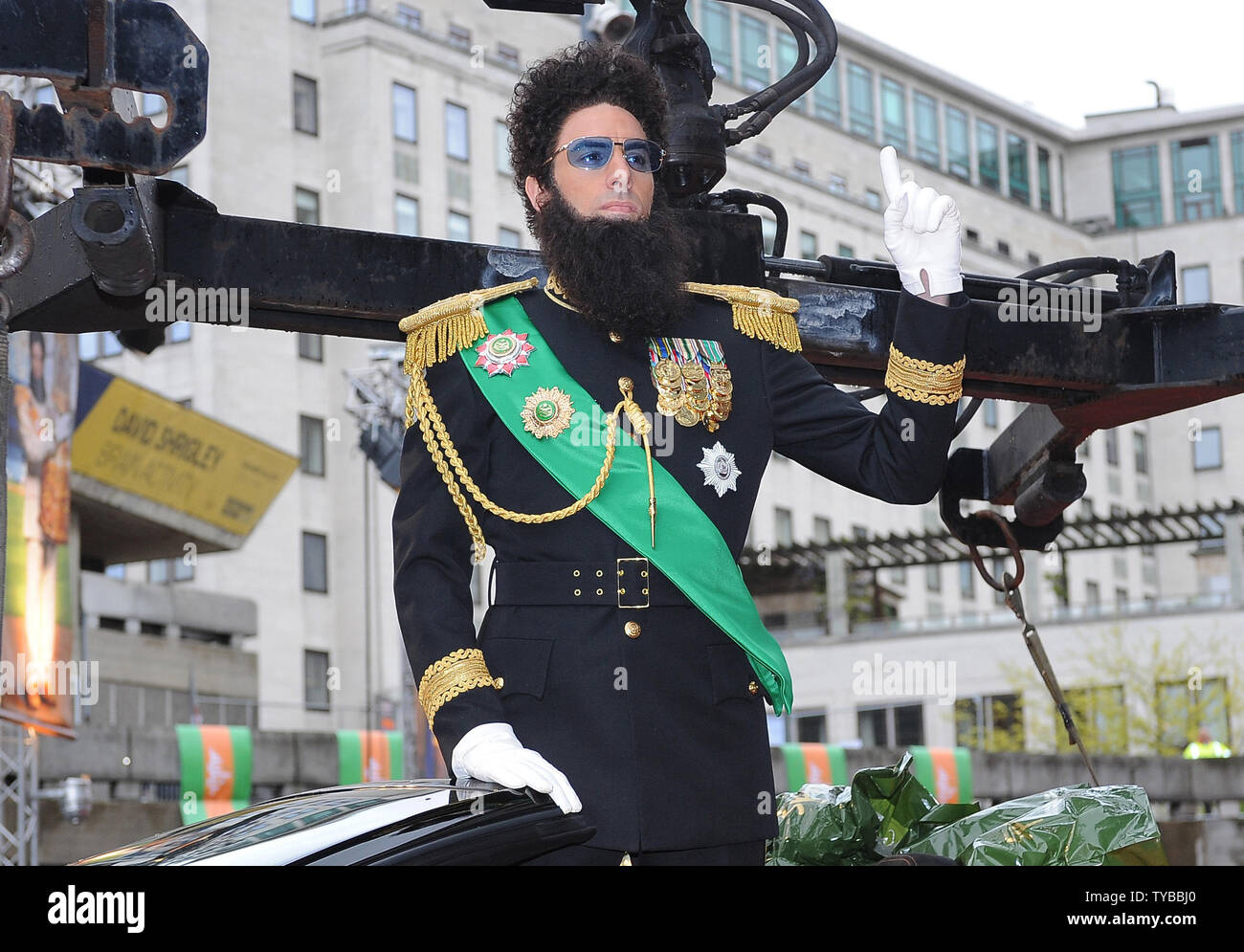 English actor Sacha Baron Cohen as Admiral General Aladeen attends the ...