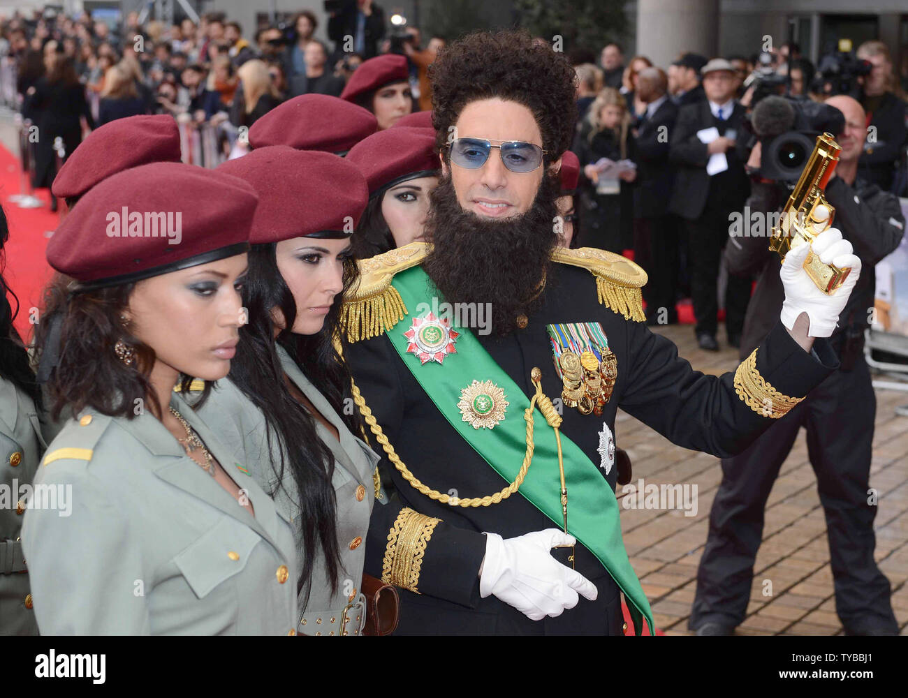 English actor Sacha Baron Cohen as Admiral General Aladeen attends the ...