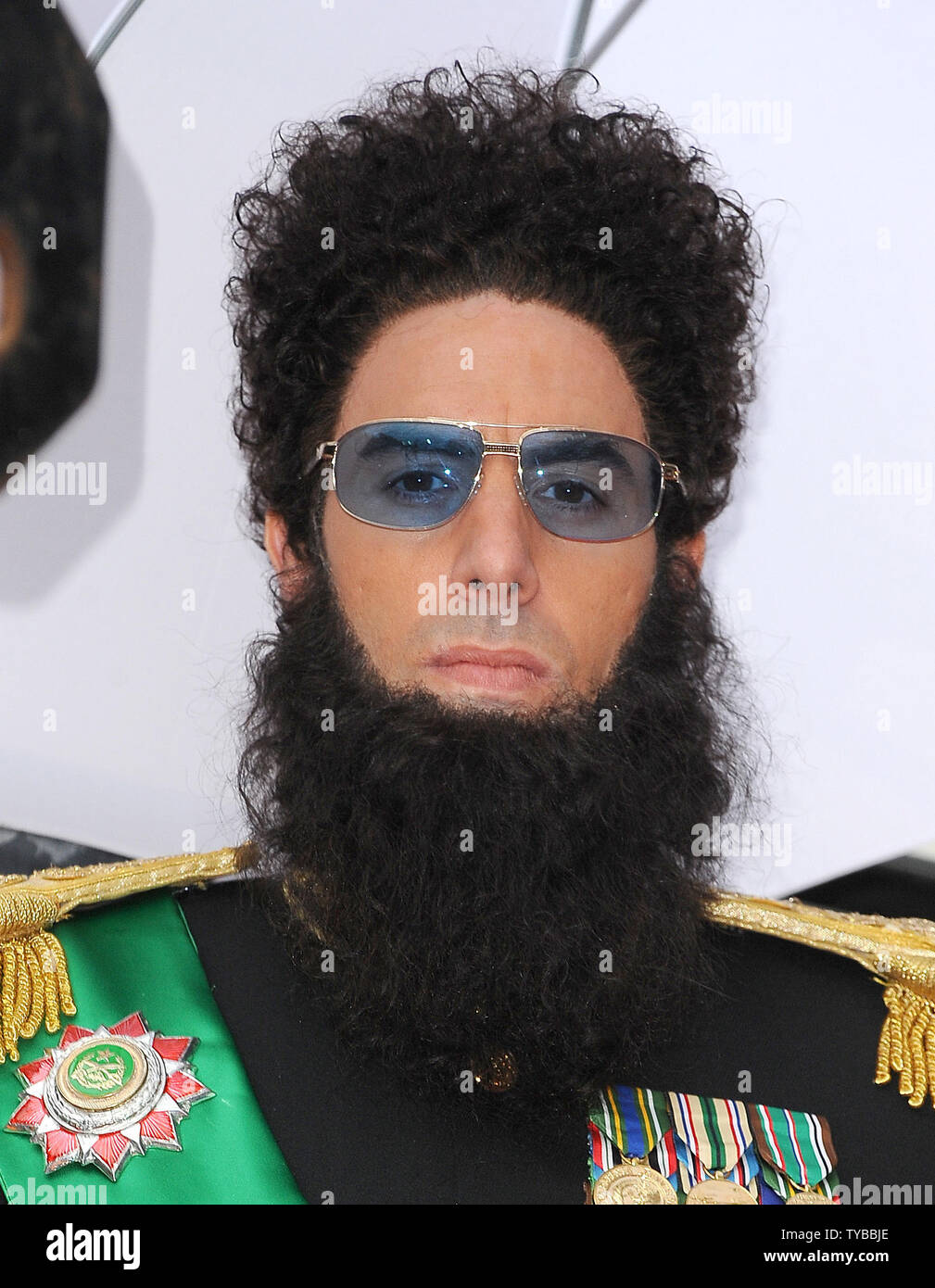English actor Sacha Baron Cohen as Admiral General Aladeen attends the ...