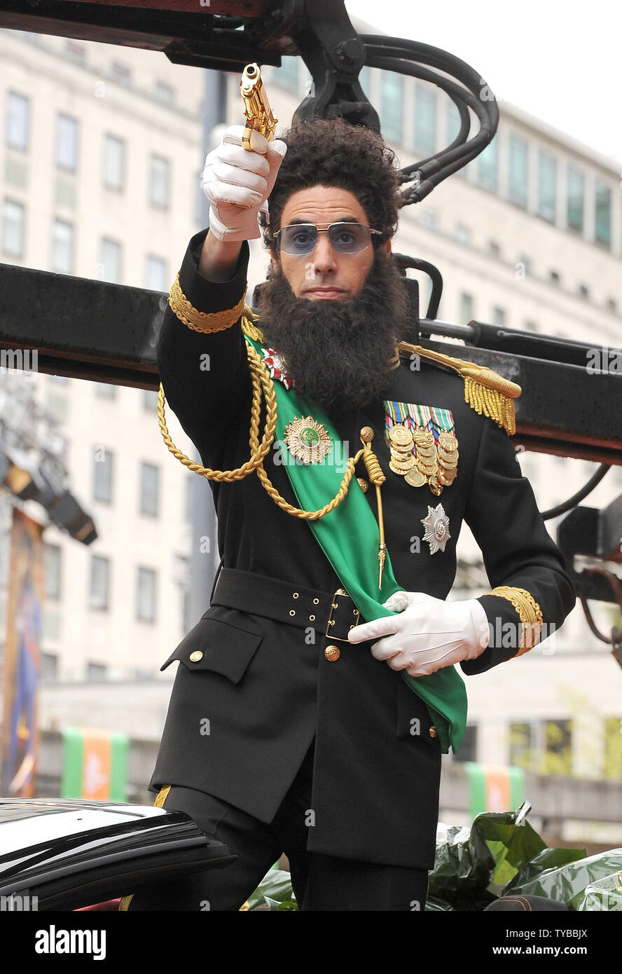 English actor Sacha Baron Cohen as Admiral General Aladeen attends the ...