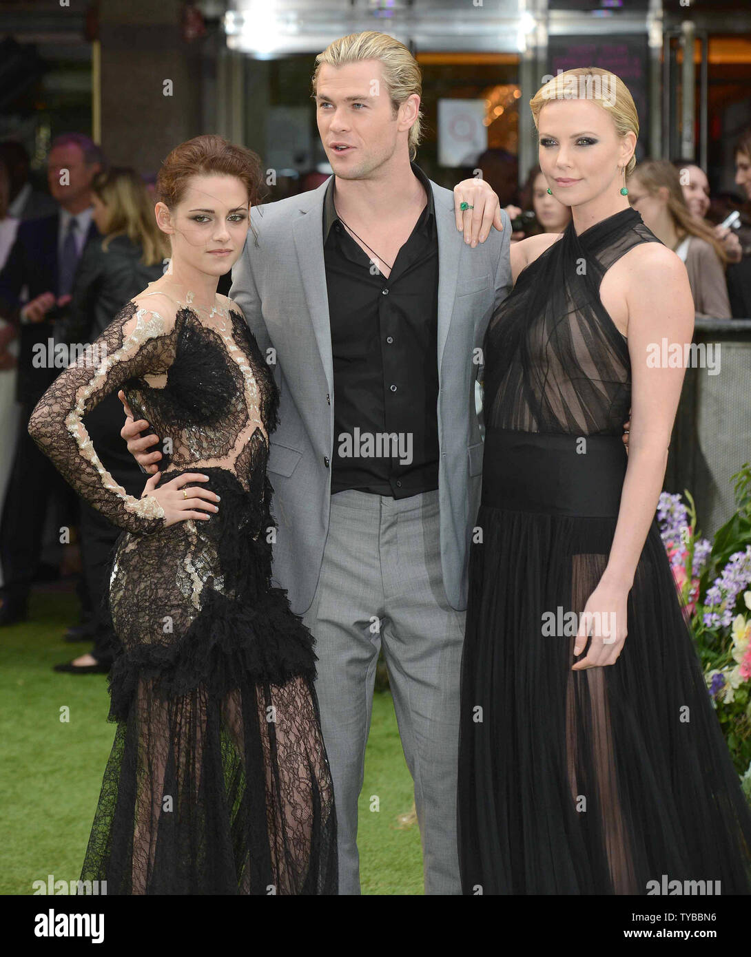 American actress Kristen Stewart, Australian actor Chris Hemsworth and ...