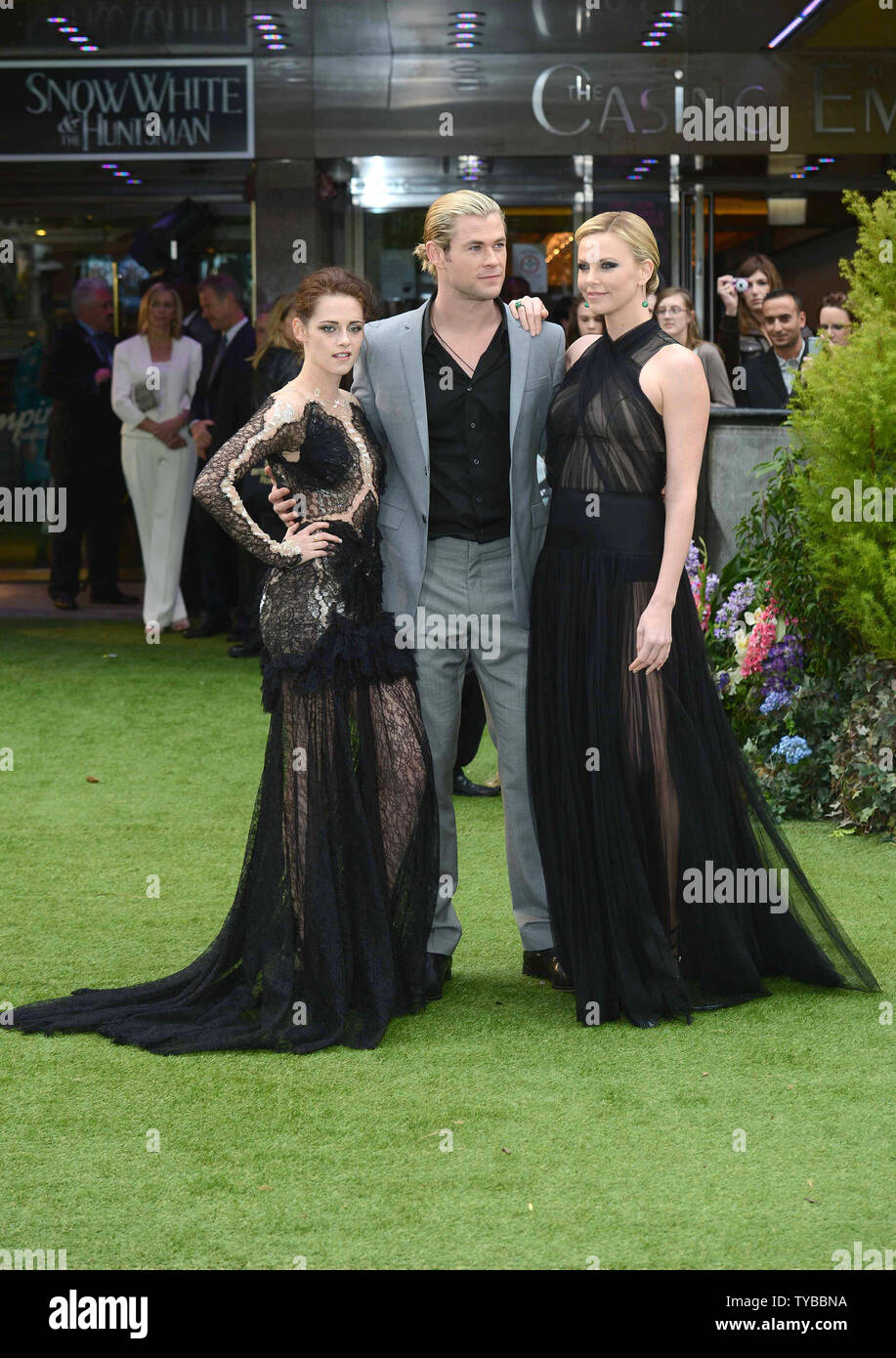 American actress Kristen Stewart, Australian actor Chris Hemsworth and ...