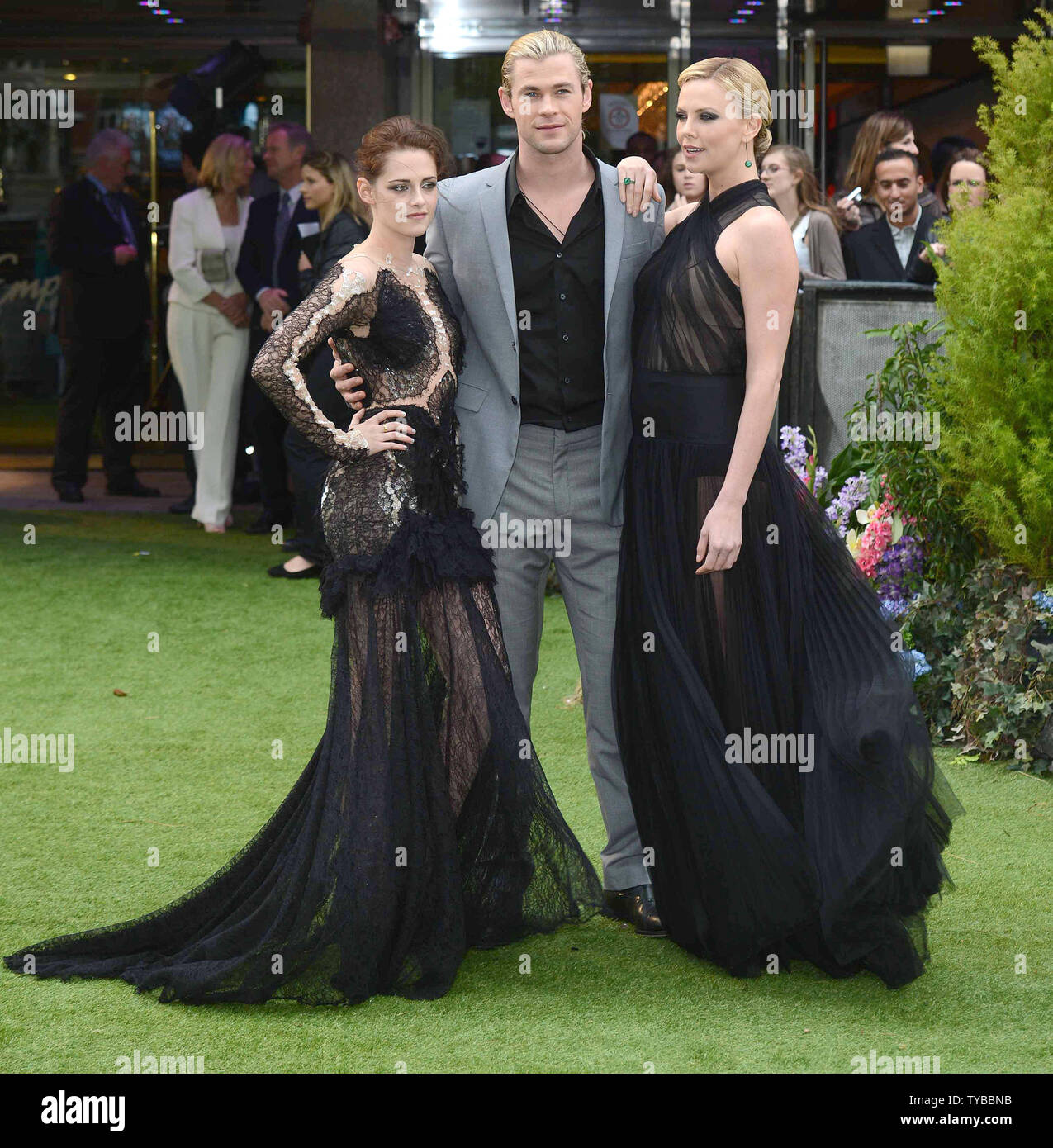 American actress Kristen Stewart, Australian actor Chris Hemsworth and ...