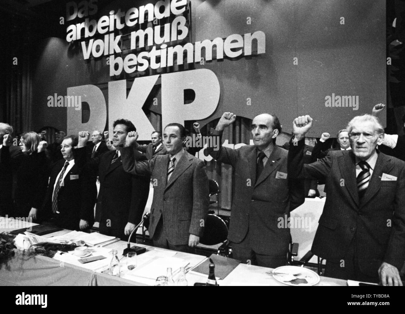 The party conference of the German Communist Party (DKP) on 1 - 4 ...