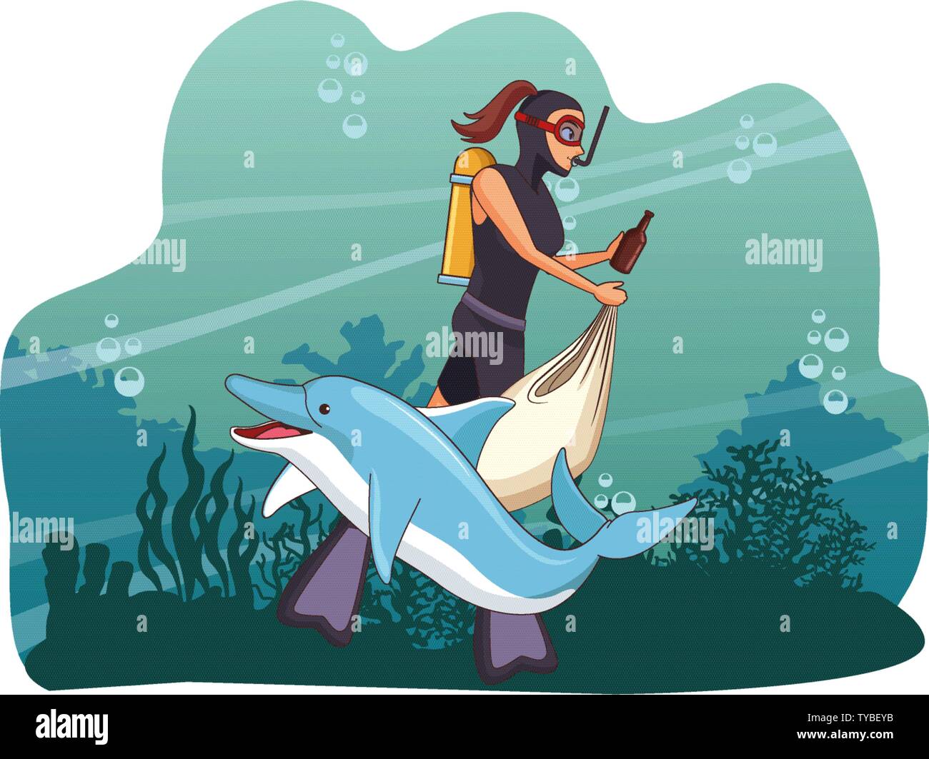 scuba diving avatar cartoon character Stock Vector Image & Art - Alamy