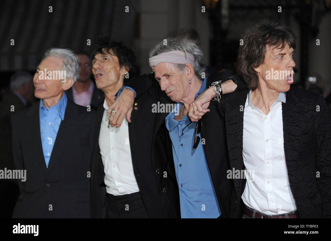 Charlie Watts, Ronnie Wood, Keith Richards and Mick Jagger from English ...