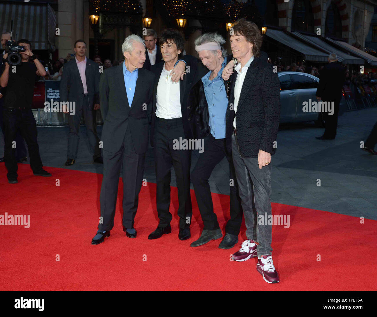 Charlie Watts, Ronnie Wood, Keith Richards and Mick Jagger from English ...