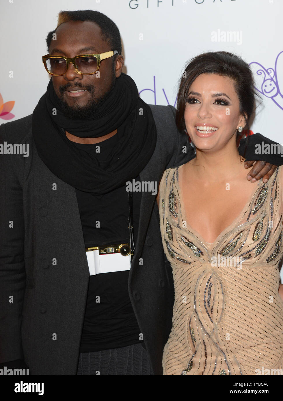 American actress Eva Longoria and musician Will.i.am attend the "Noble ...