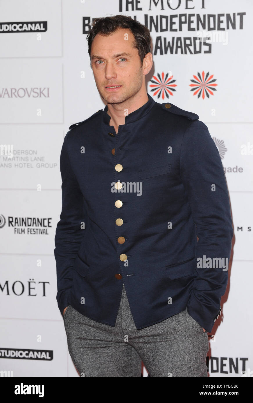 English actor Jude Law attends The 15th Moet British Independent Film ...