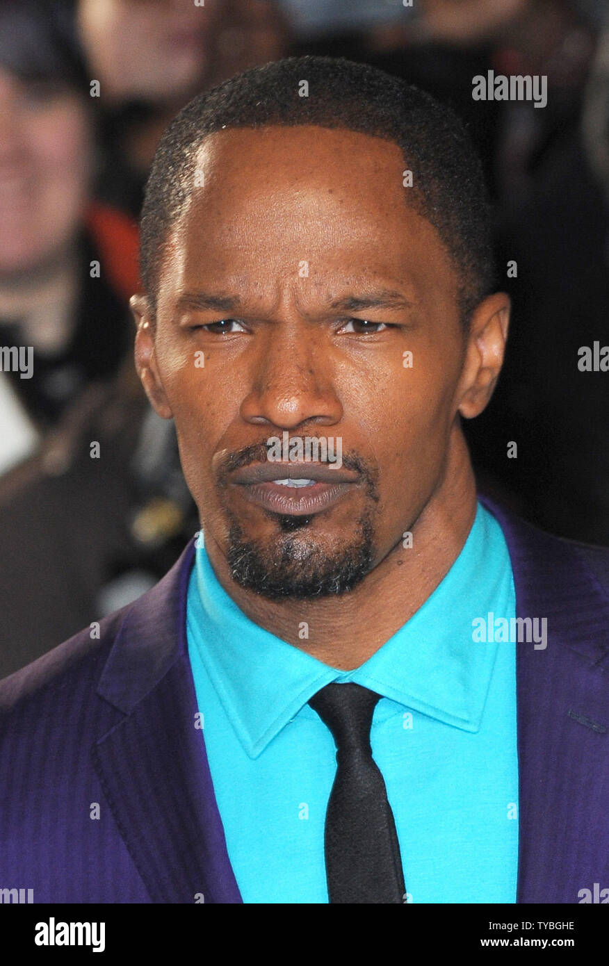 American actor Jamie Fox attends The UK premiere of "Django Unchained ...